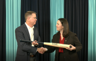 Retiring President/CEO Mark Edwards Awarded Halff’s Home Run Award - Halff